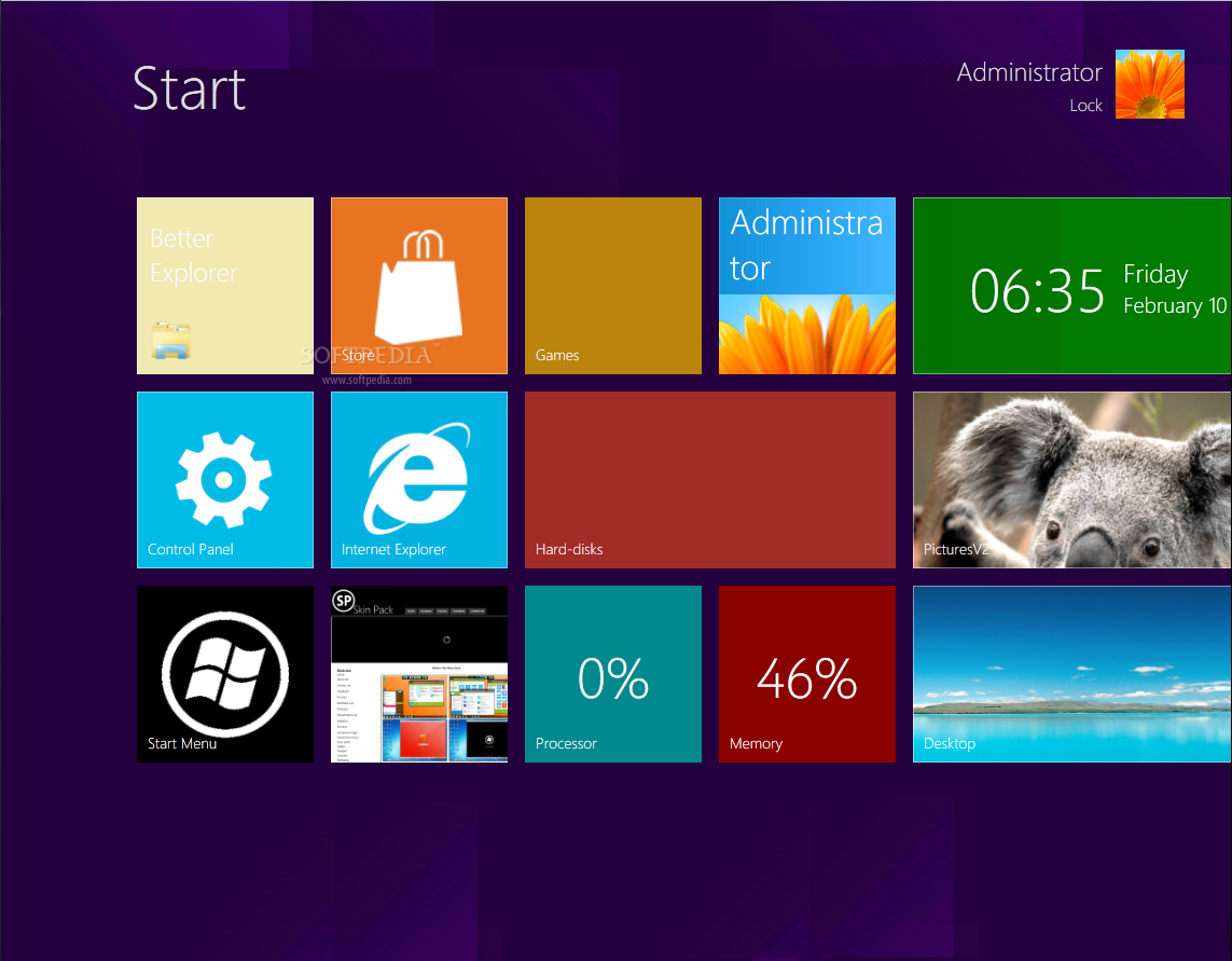 Windows 8 Skin Pack for Windows 7 & Xp - ChumChumSoft