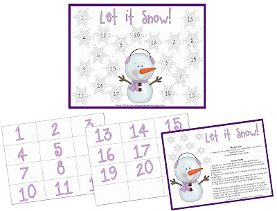 Classroom Freebies Too: Winter Themed Number Recognition Game
