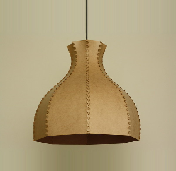 How to Recycle: Recycled Corrugated Cardboard LampShades