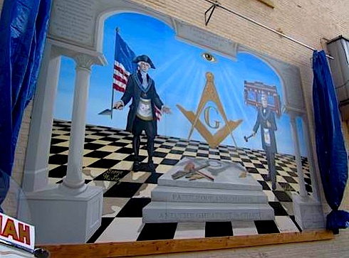 Freemasons For Dummies: Masonic Mural for Naperville, Illinois