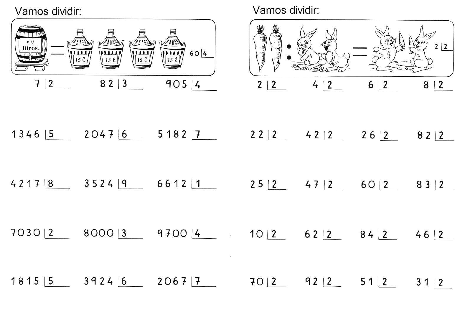 Escola Saber: Matemática 3 ano fundamental divisão