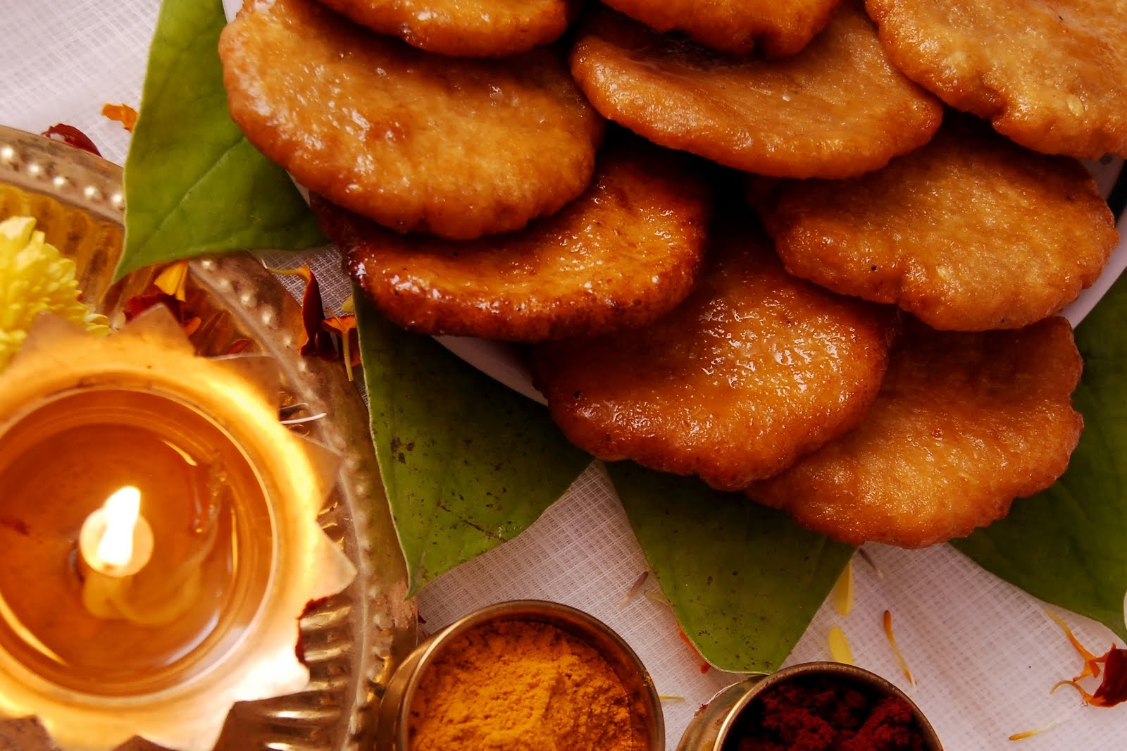 Pakam or Bellam Garelu ~ Jaggery Flavored Vadas - Blend with Spices