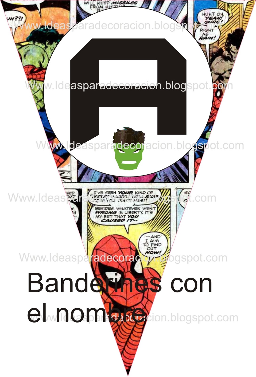 Ideas para la decoración de Fiestas Infantiles: Kit superheroes