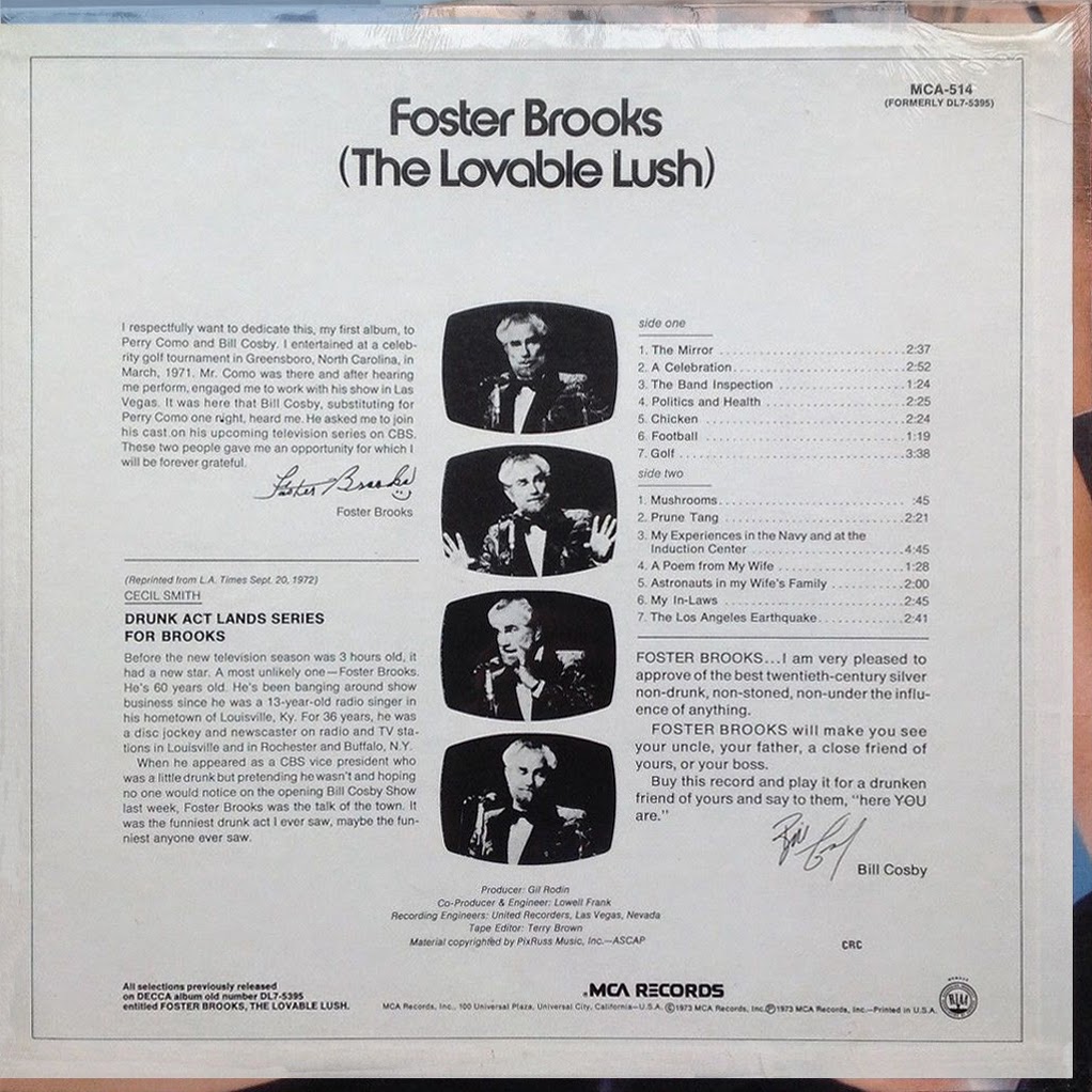 Vintage Stand-up Comedy: Foster Brooks - Loveable Lush 1973