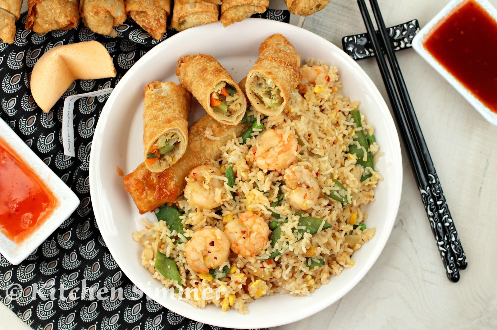 Kitchen Simmer: Easy Shrimp Fried Rice with Pagoda Egg Rolls # ...