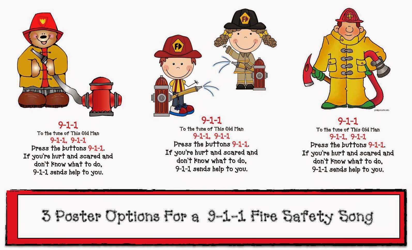 Classroom Freebies: Fire Safety 911 Posters and Song