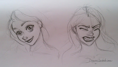 Drawing Saudade: Doodle 014 - Studying and the sea.