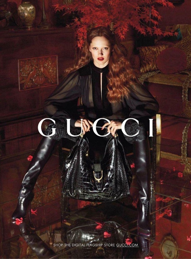 Gucci Fall 2012 Campaign is gothic and glam with Karmen Pedaru and ...