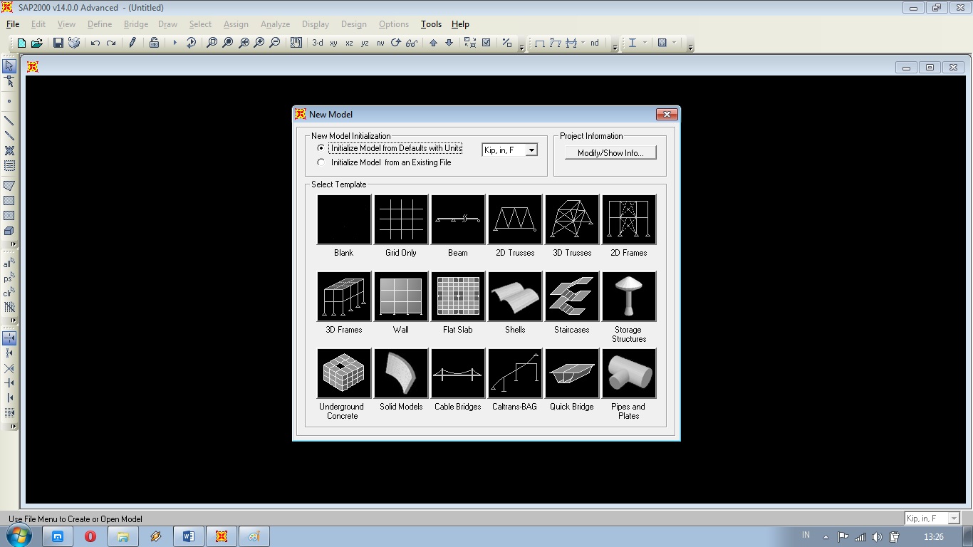 Kampung-Tutorial: TUTORIAL DASAR 1 SAP2000 – MENGENAL BAGIAN-BAGIAN SAP2000