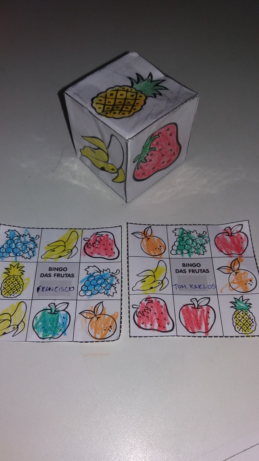 Aprendendo com a Tia Debora: Bingo das Frutas