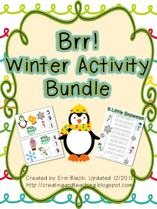 Brr! Winter Activity Bundle--Updated & Aligned with Teaching Strategies ...