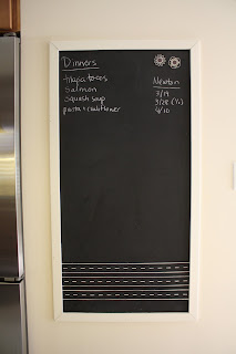 Nicole at Home: Magnetic blackboard for the kitchen