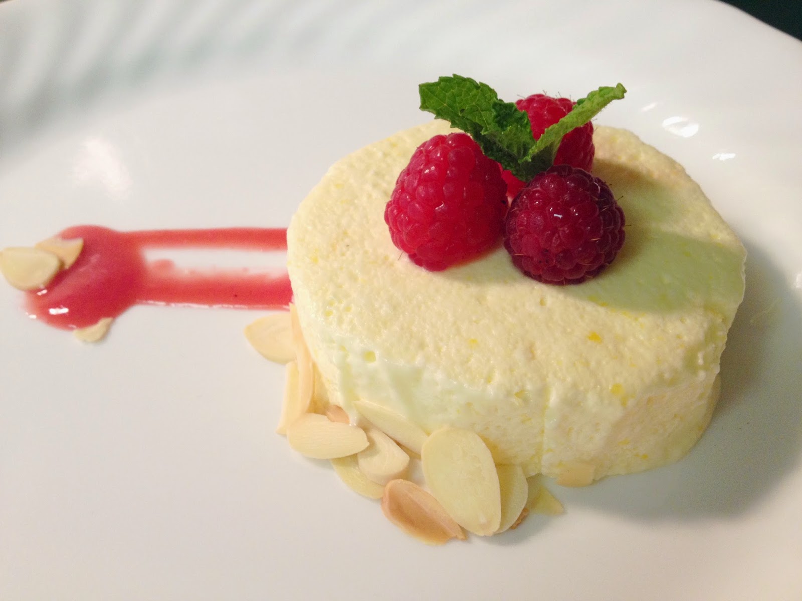 Joon's Kitchen: Lemon Semifreddo with raspberry fluid gel
