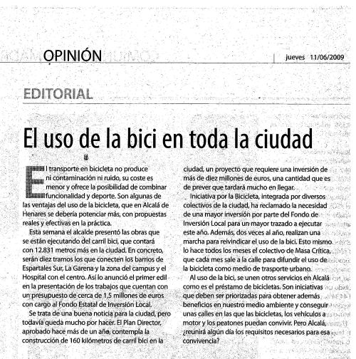 Lcda Comunicación social: Editorial periodístico