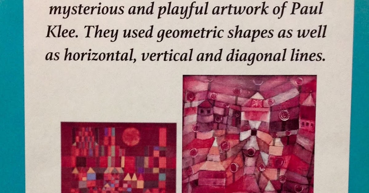 Ms. Klemp's Art Class: Kindergarten Paul Klee Cityscapes with Texture ...