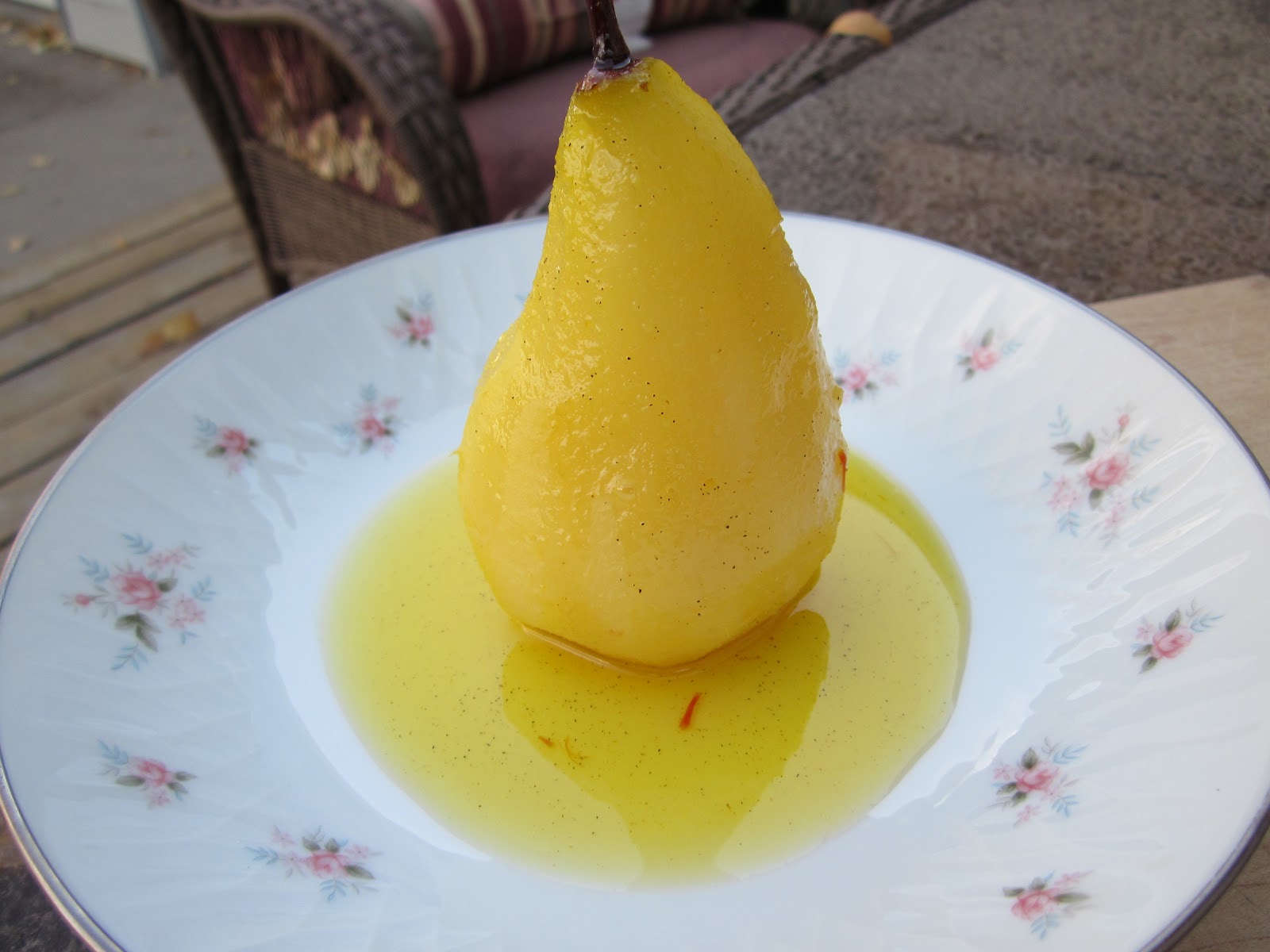 37 Cooks: Poached Pears with Cardamom & Saffron