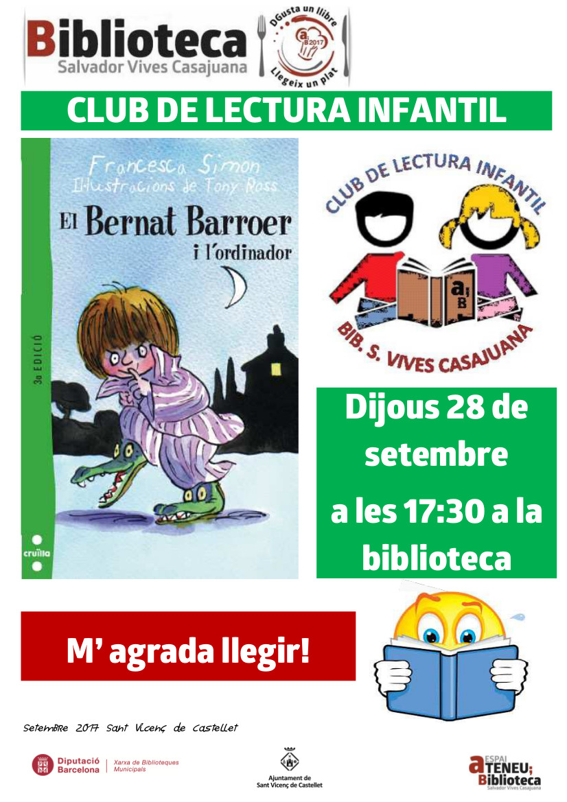 Biblioteca Salvador Vives Casajuana: CLUB DE LECTURA INFANTIL