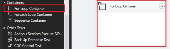 How to use For Loop Container in SSIS - D365 F&O Solutions