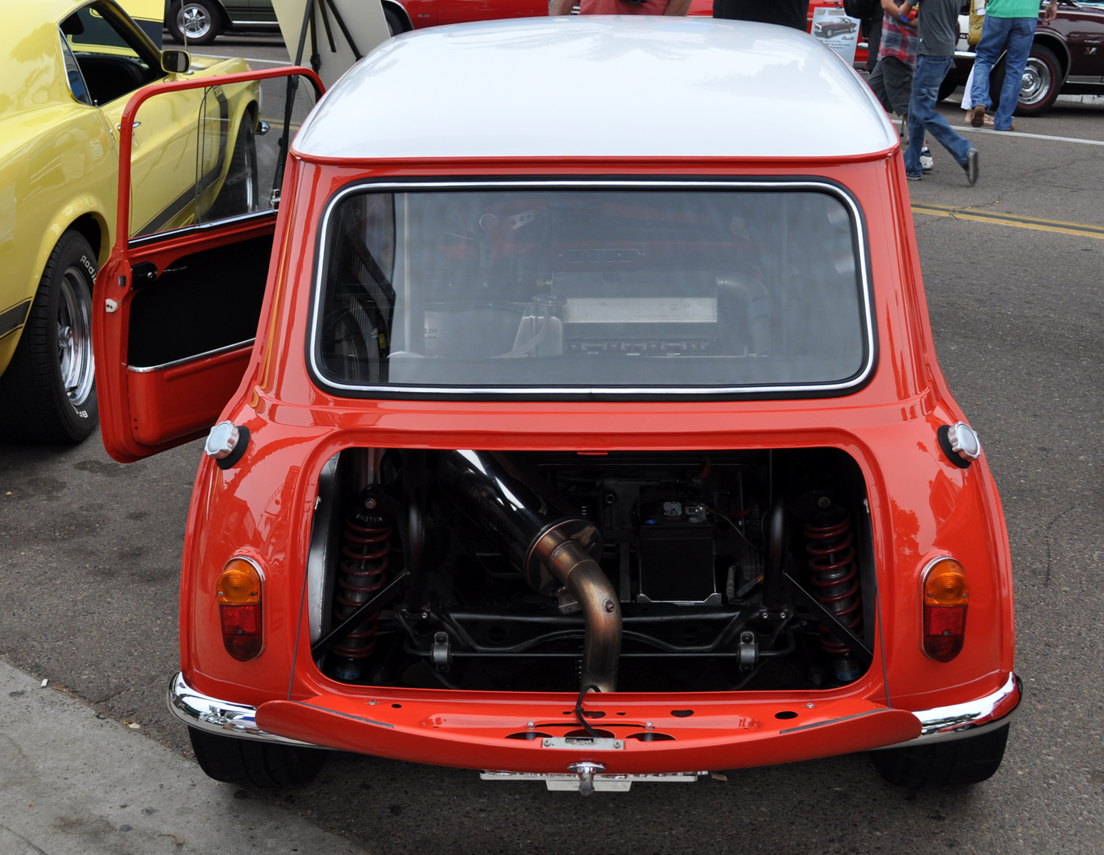 Just A Car Guy: turbo Busa powered 1966 mini Cooper