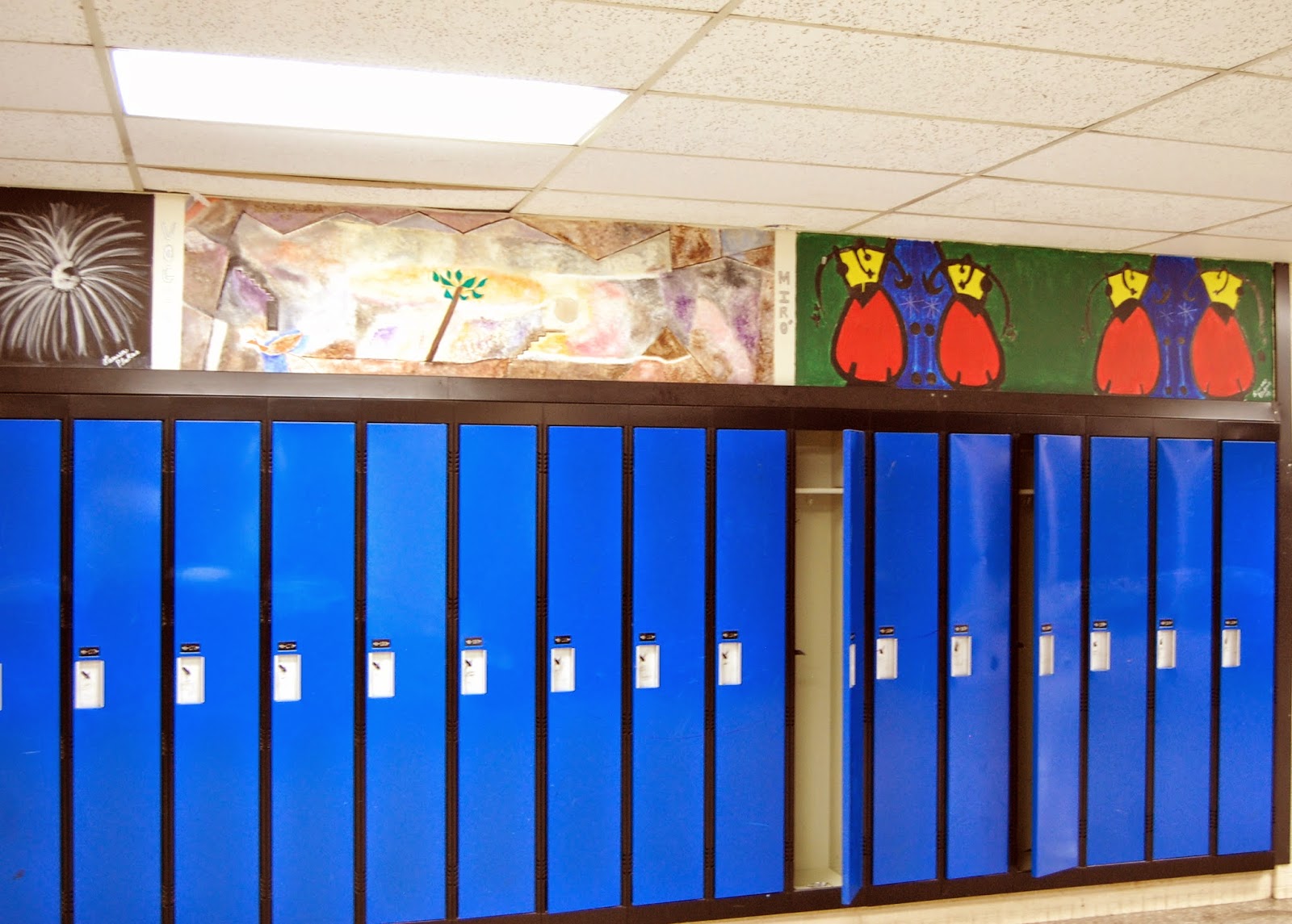 Franklin Matters: FHS Last Tour: Corridors and Student Art Work - part ...