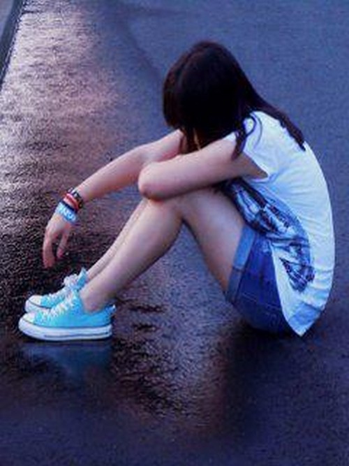 alone sad girl cry | 4loveimages