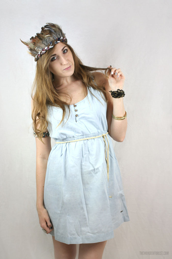 Festival Style Boho Feather Crown Diy Wonder Forest