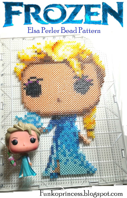 Elsa Perler Bead Pattern Frozen Funko Pop Craft