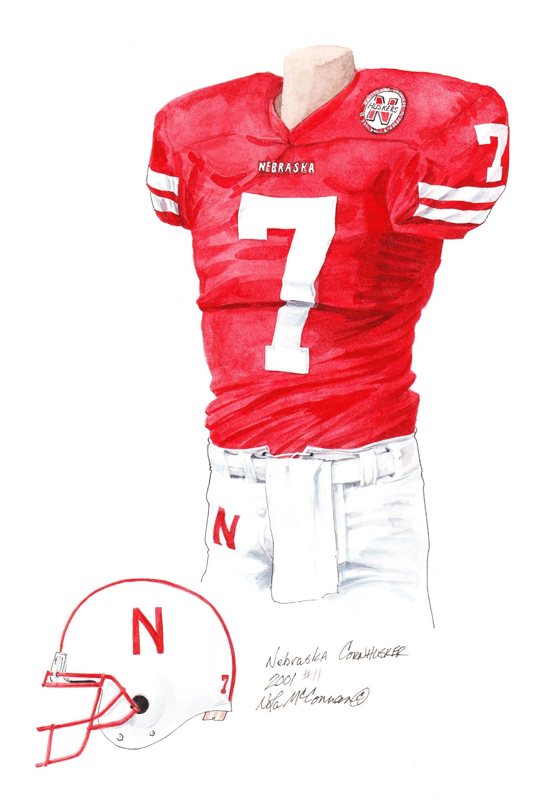 University of Nebraska Cornhuskers Football Uniform and Team History ...