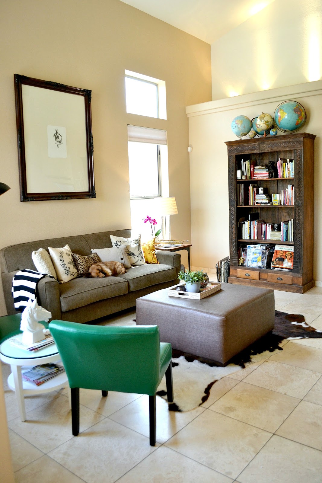 the pink couch: home tour - Sitting Room