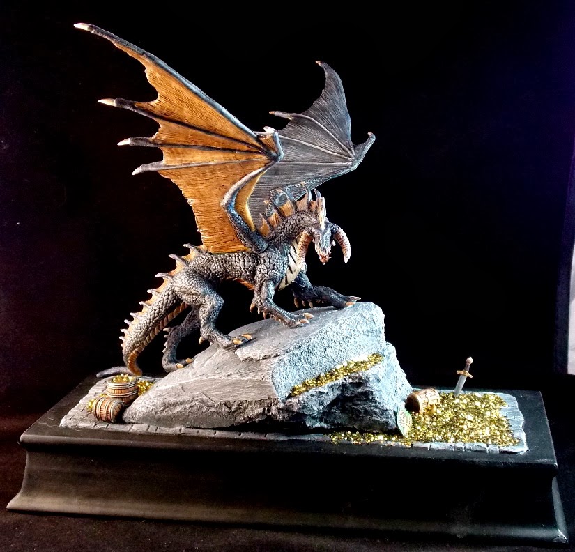 Miniatures for Roleplaying: Reaper Bones Dragon Ebonwrath Part 4