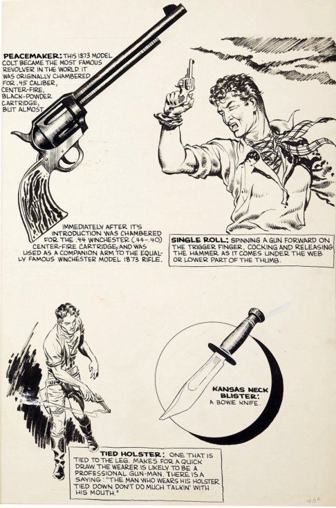Gun Fighting Drawings