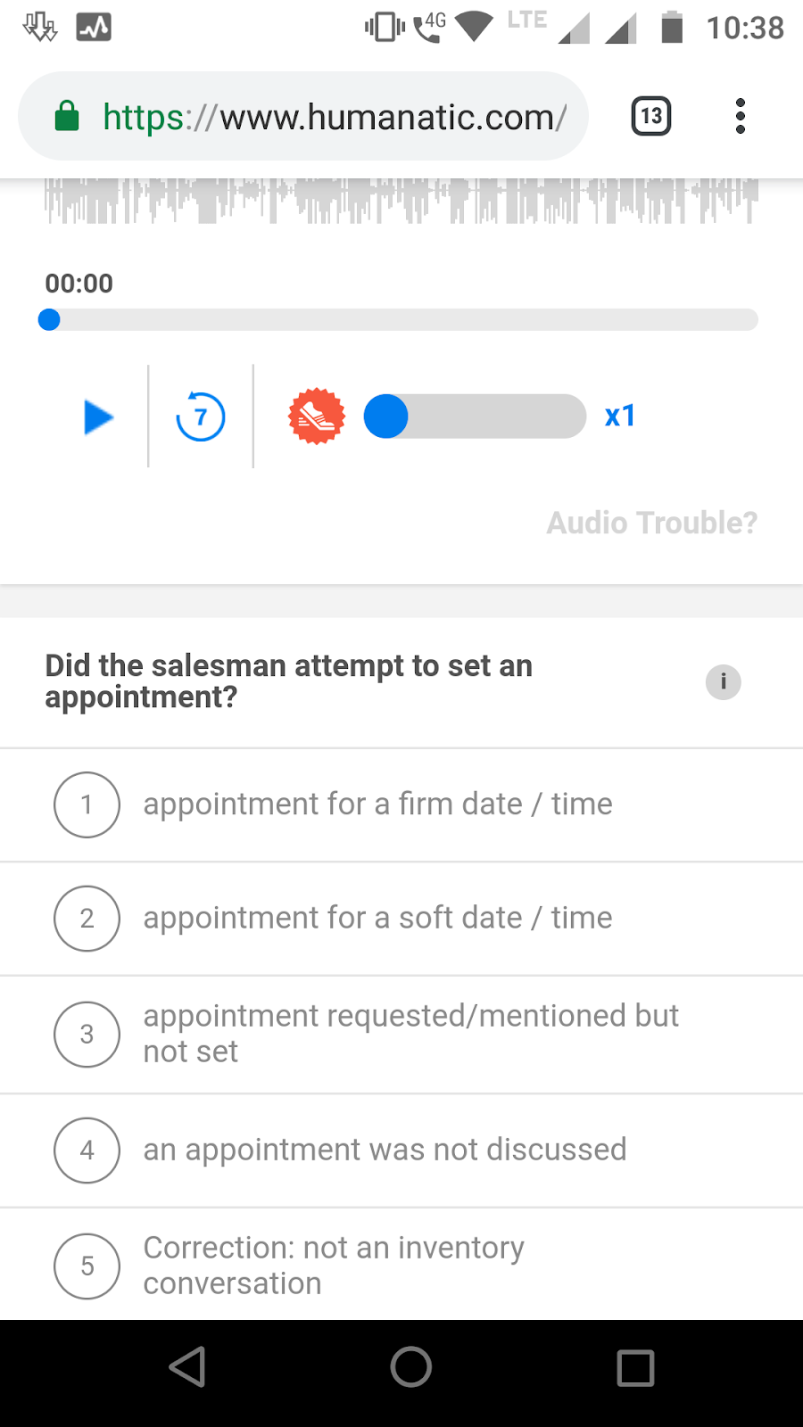 Humanatic : Dealership Appt Request