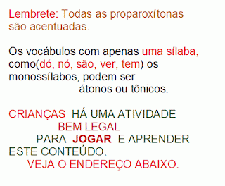 Prof. Sheila da Vitorino: SÍLABA E TONICIDADE