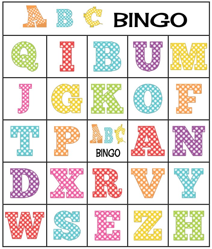Bingo do alfabeto Cartelas para a realização de bingo com as letras do ...