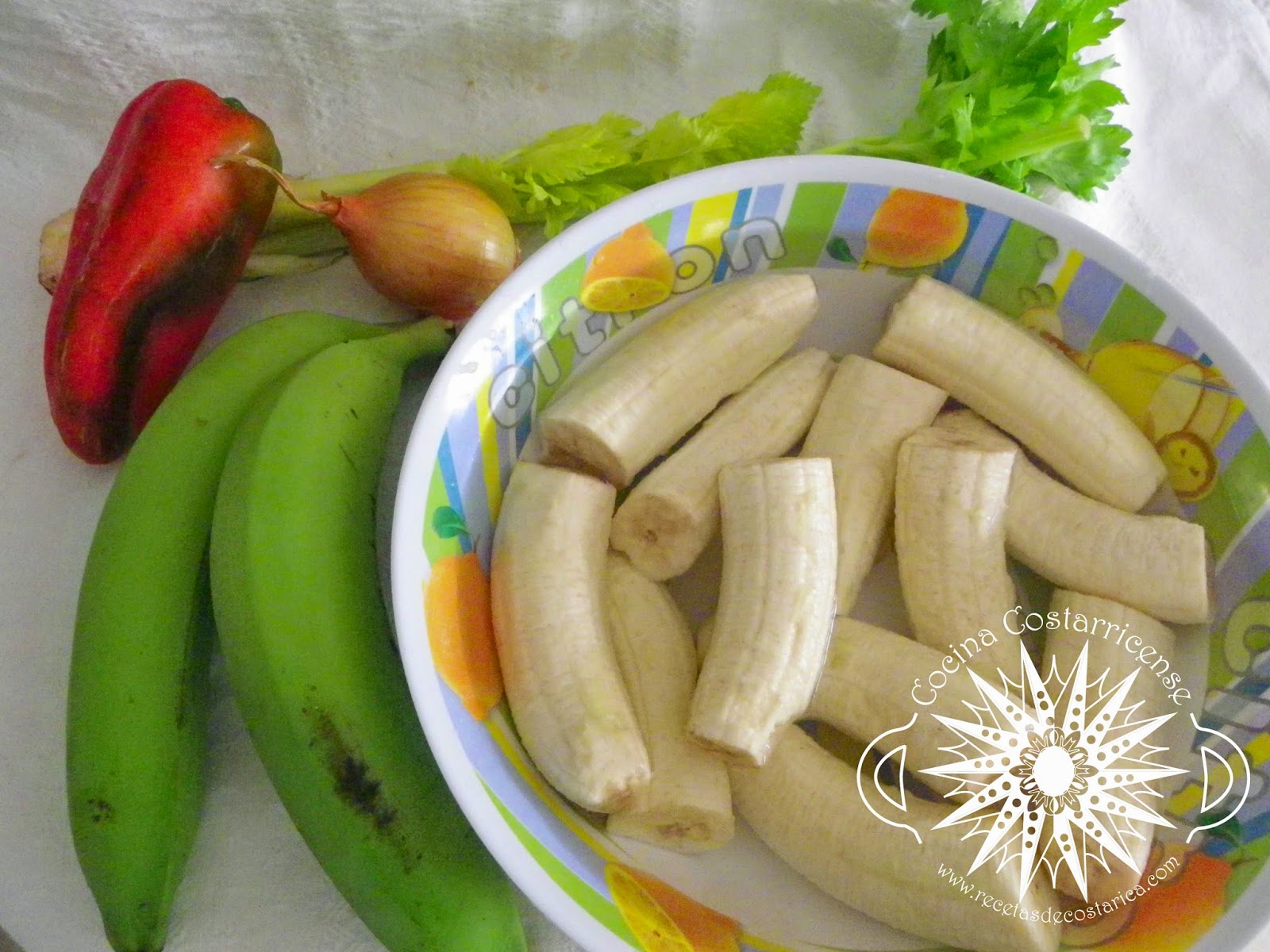 Cocina Costarricense: picadillo de banano verde
