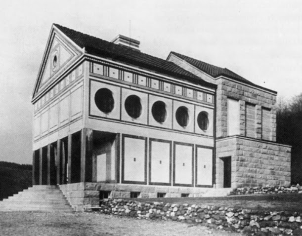 DE, Hagen, Crematorium. Architect Peter Behrens, 1907.