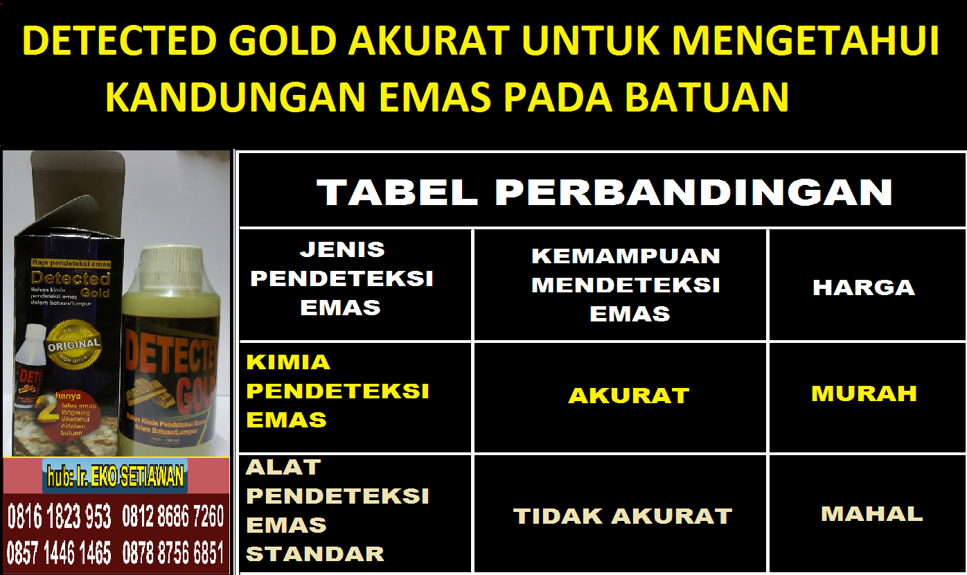 KIMIA PENDETEKSI EMAS: CAIRAN KIMIA PENDETEKSI EMAS