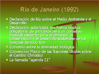 La biotecnologia y sus derivados: LA DECLARACIÓN DE RIO.-