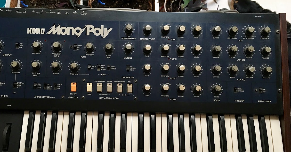 MATRIXSYNTH: Korg Mono/Poly Analog Synthesizer SN 372637