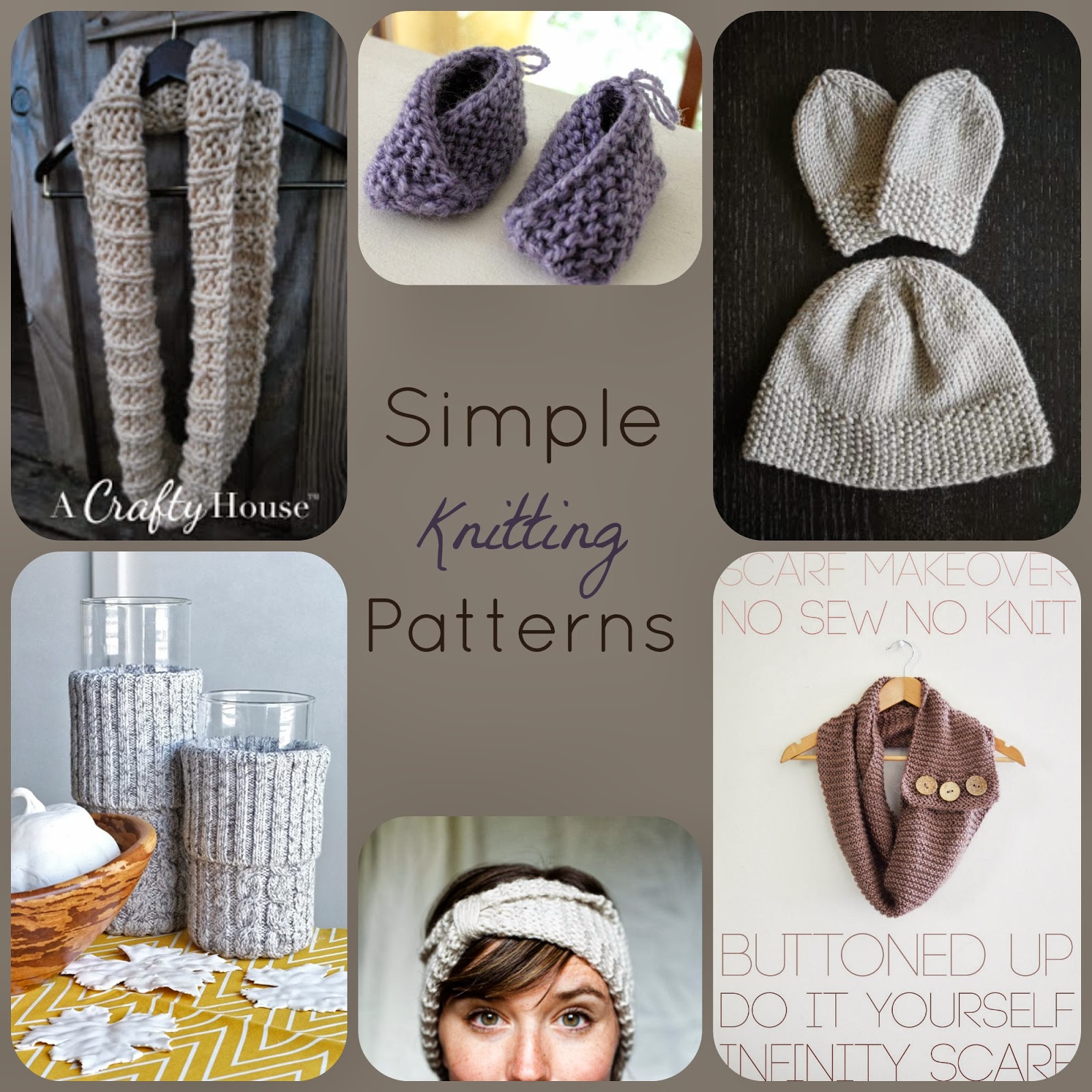 and away we go!: Simple Knitting Patterns...