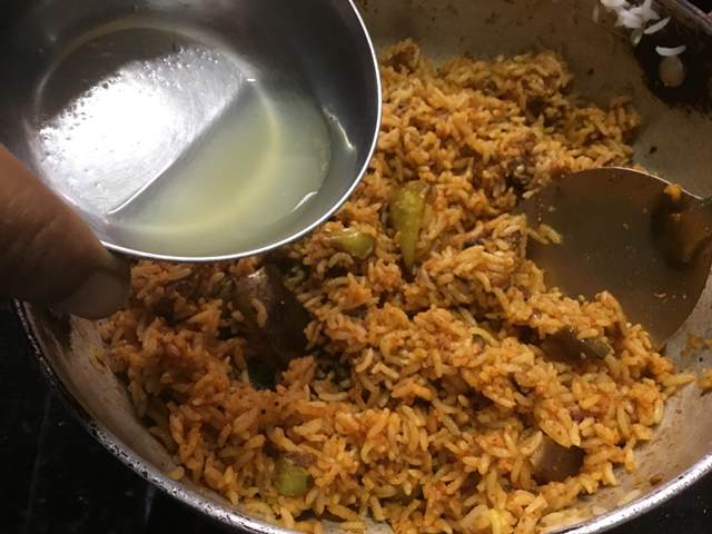 Brinjal (Eggplant) Rice | Kathirikkai Sadham