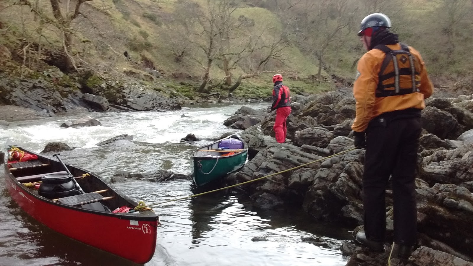Canoes, Mountains & Caves: Pinned Canoe ... Interesting Day
