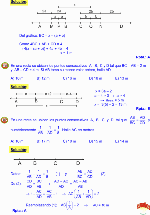 Segmentos Ejemplos y Ejercicios Resueltos pdf
