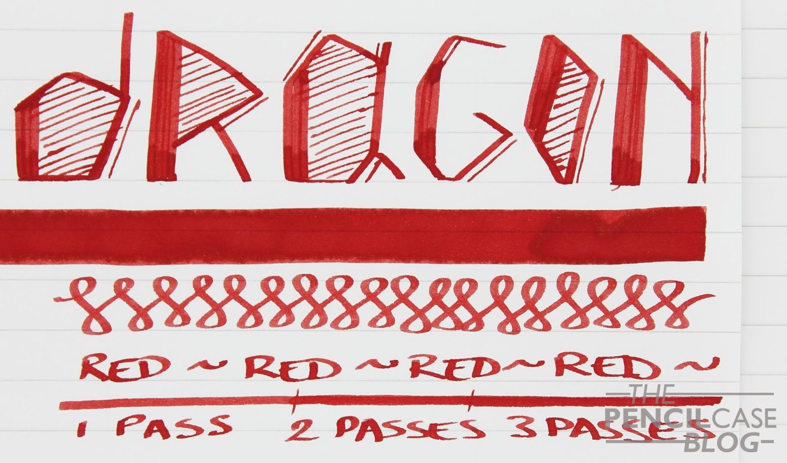 INKTASTIC: DIAMINE RED DRAGON INK REVIEW | The Pencilcase Blog ...