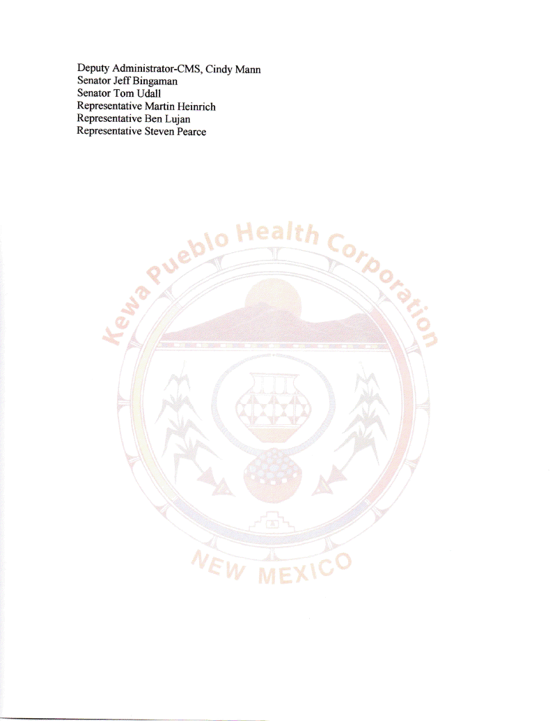 Native Amercan Healthcare Alliance: KPHC letter to CMS asking for ...