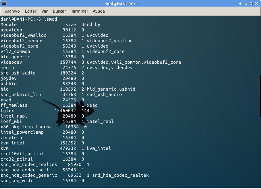 Así se hace en Linux: Ver los módulos en uso del Kernel - lsmod comando