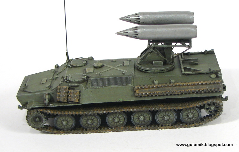 Gulumik Military Models: MT-LB with B-8M1 S-8 rocket launcher 1/72