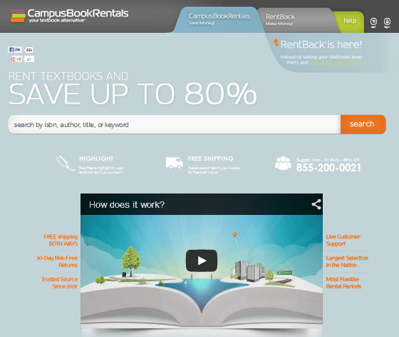 The Moon and Me: Renting Textbooks with Campus Book Rentals