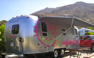 Happy Day Vintage: Mobile Home Monday - Hello Kitty Airstream