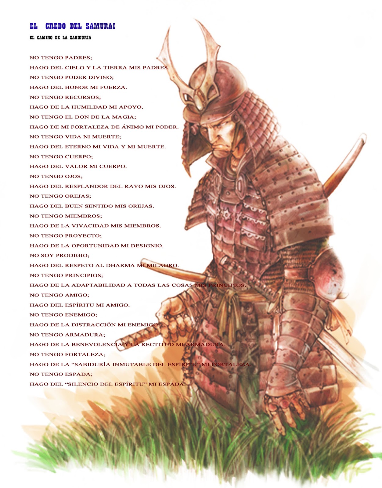 CLUB AIKIDO CIUDAD DE MEDELLÍN: CREDO DEL SAMURAI